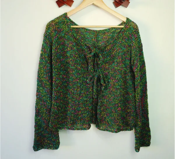 Bow Ties Cardigan Pattern Sentro Knitting Machine - Sentro Knitting ...